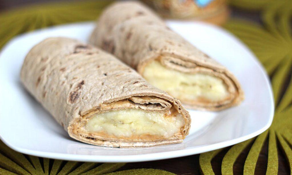 PB + Banana Protein Wrap Recipe - RunderWomen.com